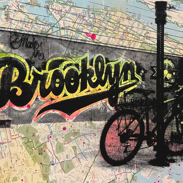 New York Subway Map Graffiti - Etsy
