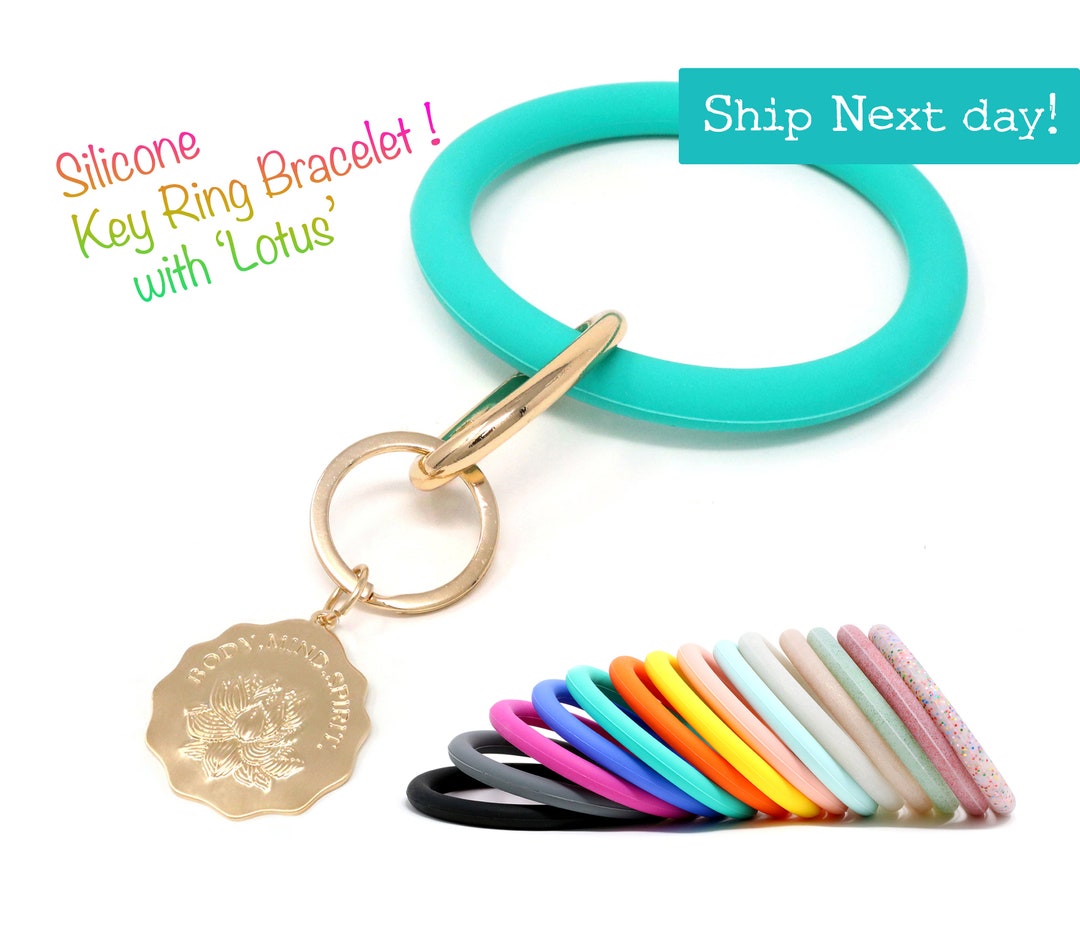 Key Chain Bracelet, LOTUS, Key Saver, Keyring Bangle, Key Chain Bangle ...