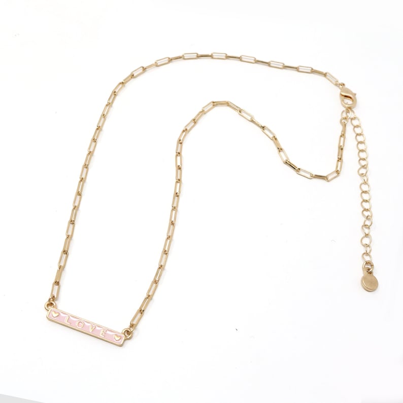 Simple Bar Short Necklaces Inspirational Jewelry Birthday - Etsy