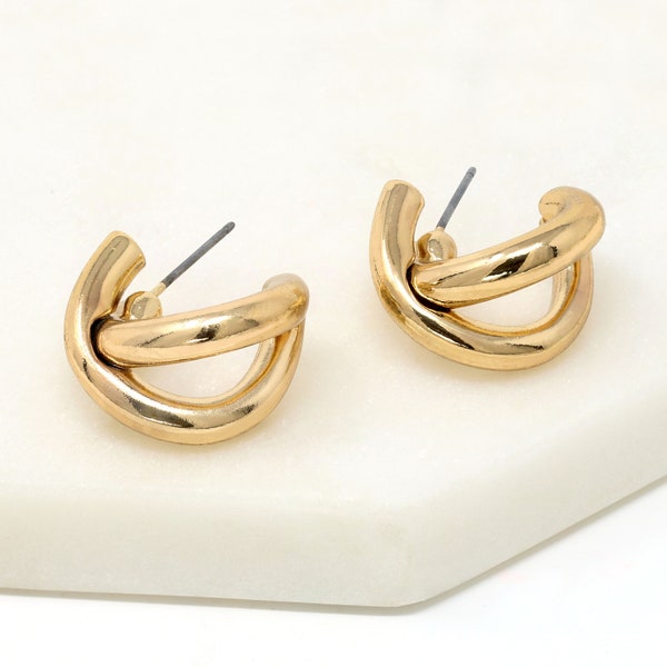 Double Hoop Earrings - Etsy