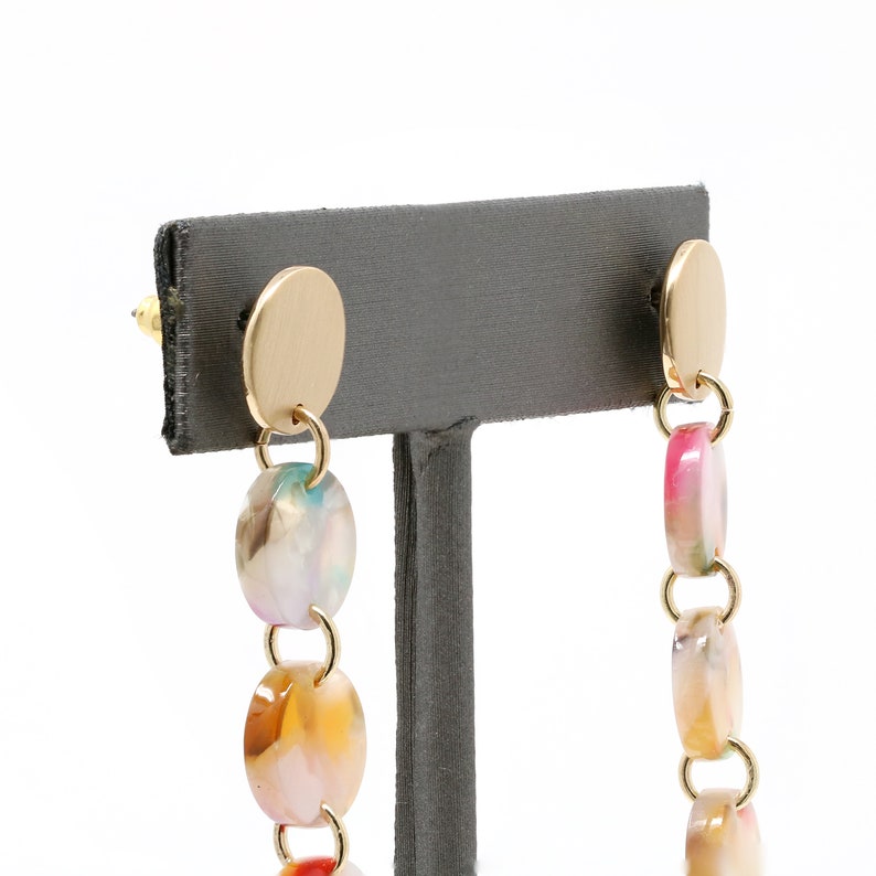 Resin Earring Fashion Statement Earring Minimalist Earring | Etsy