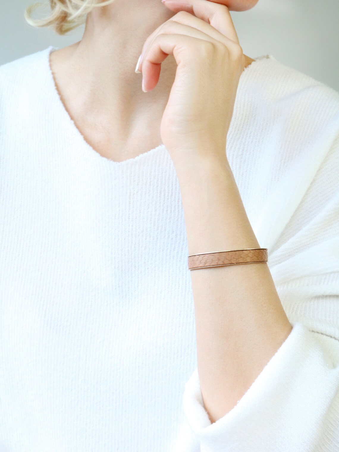 Leather Adjustable Bracelets, Cuff Bracelets, Gifts for Her, Modern ...