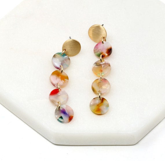 Resin Earring Fashion Statement Earring Minimalist Earring | Etsy