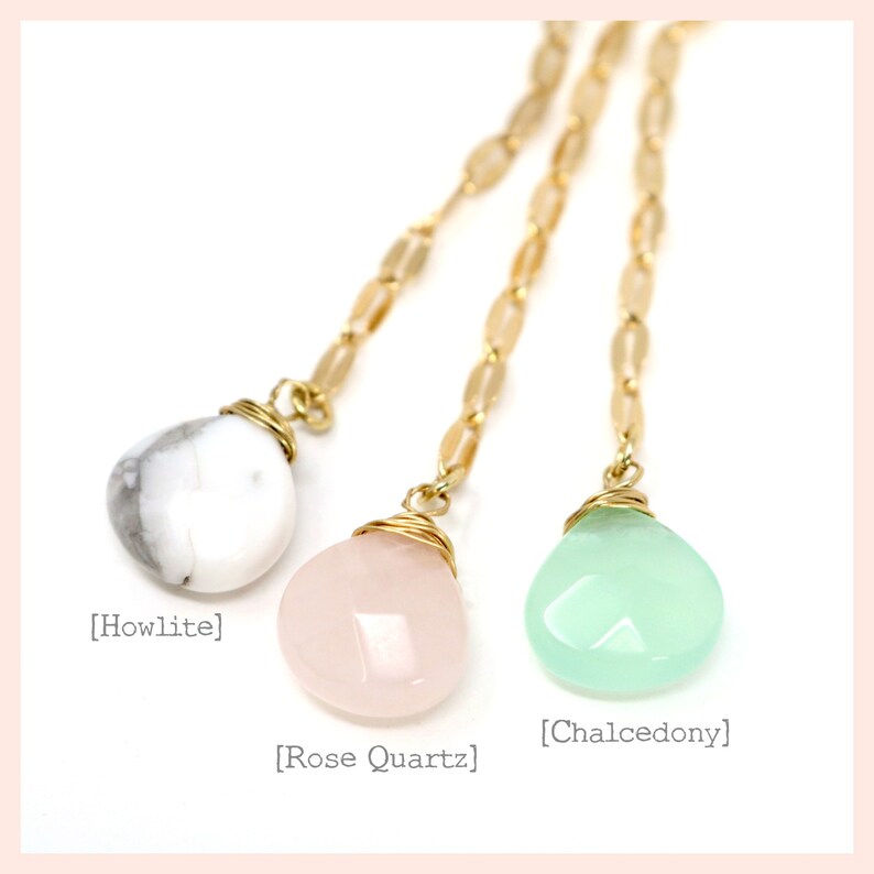 Natural Stone Drop & Dangle Earrings Thread Earring | Etsy