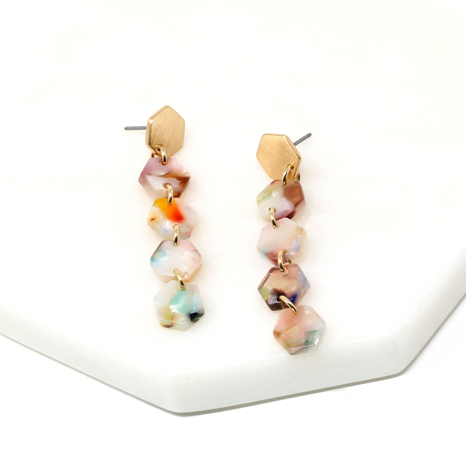 Resin Earring Fashion Statement Earring Minimalist Earring | Etsy