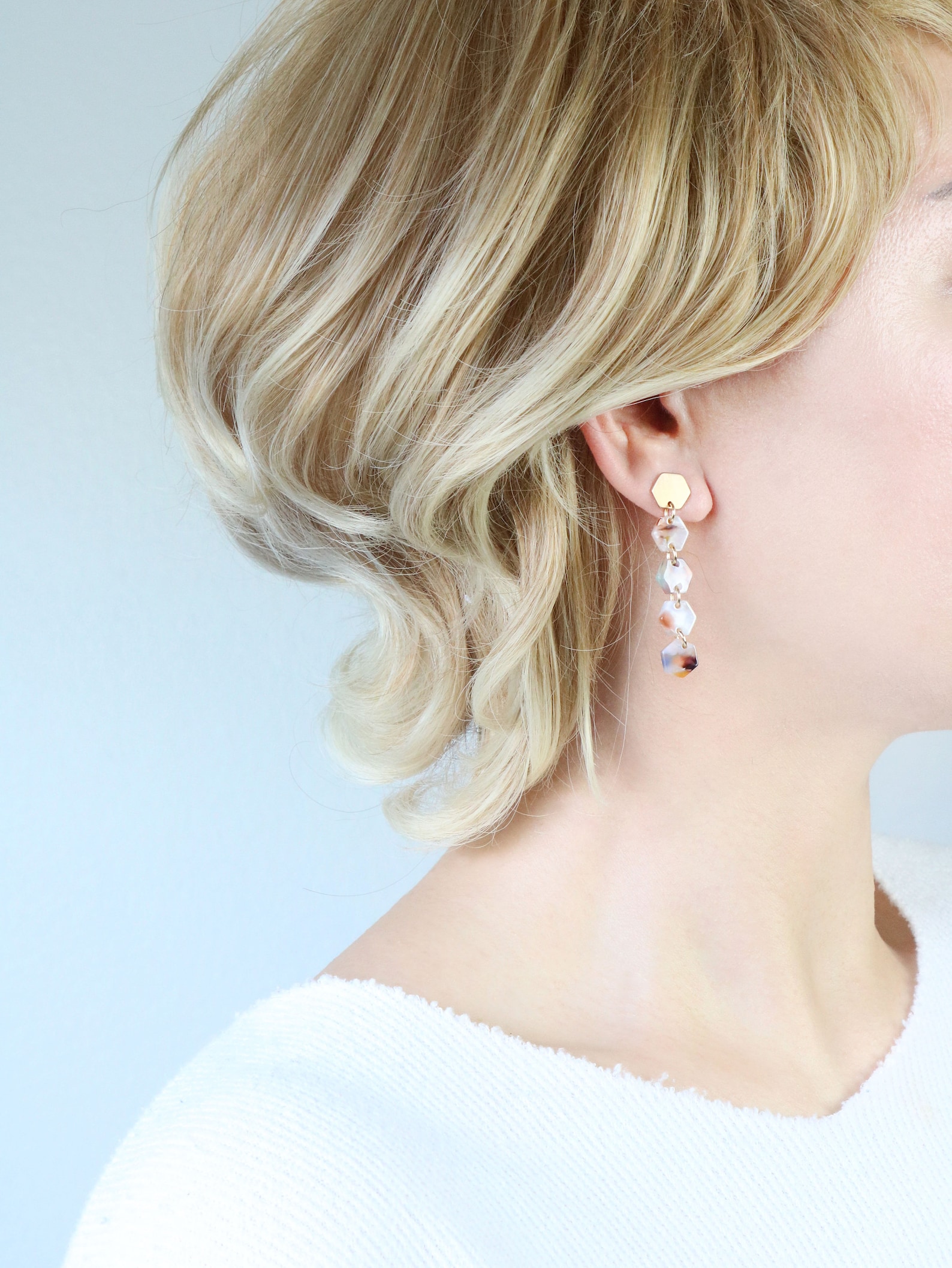 Resin Earring Fashion Statement Earring Minimalist Earring | Etsy