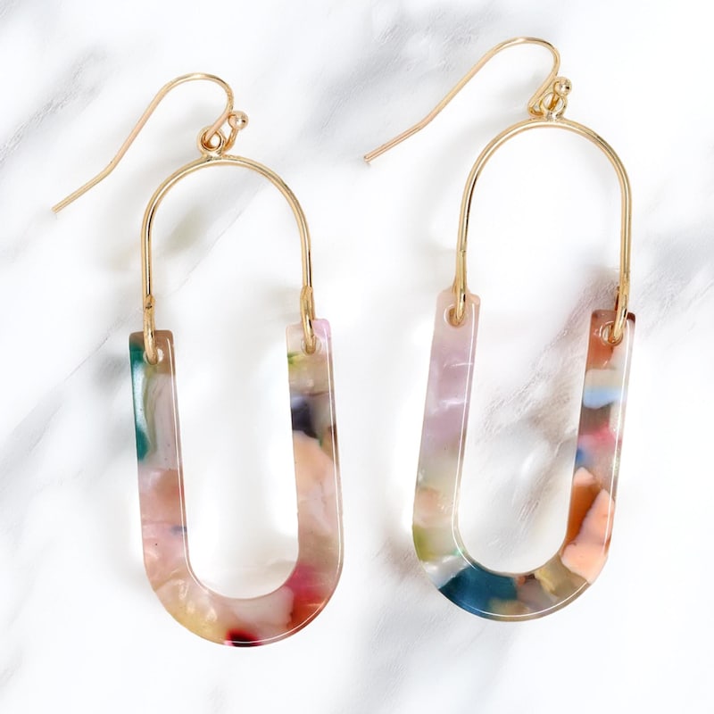 Resin Earrings - Etsy