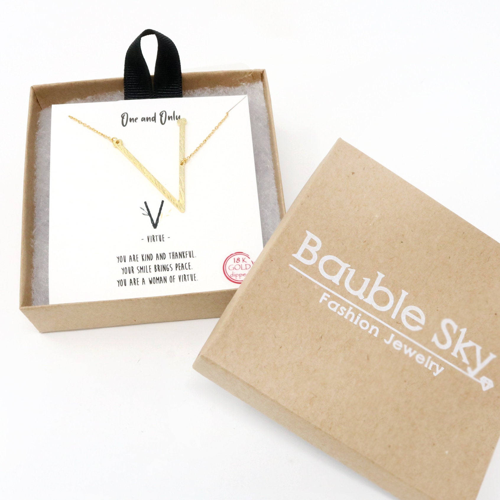 Sideway Initial Gift Necklaces Inspirational Jewelry | Etsy