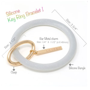 Key Chain Bracelet, Personalized, Keyring Personalized, Monogram ...