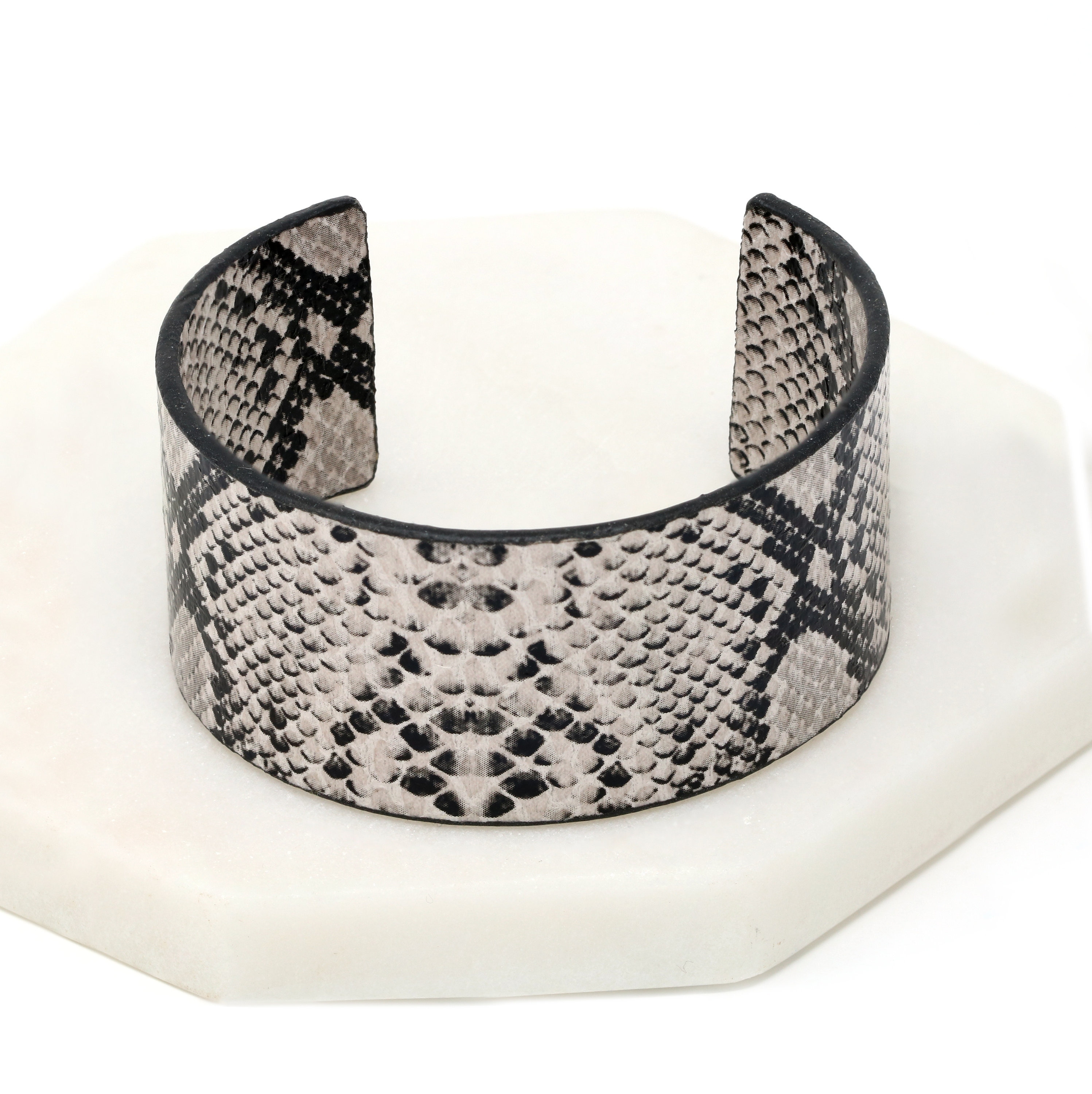 Hand Painted Python Snakeskin/ Bangle Bracelet/ Handcrafted by J ...