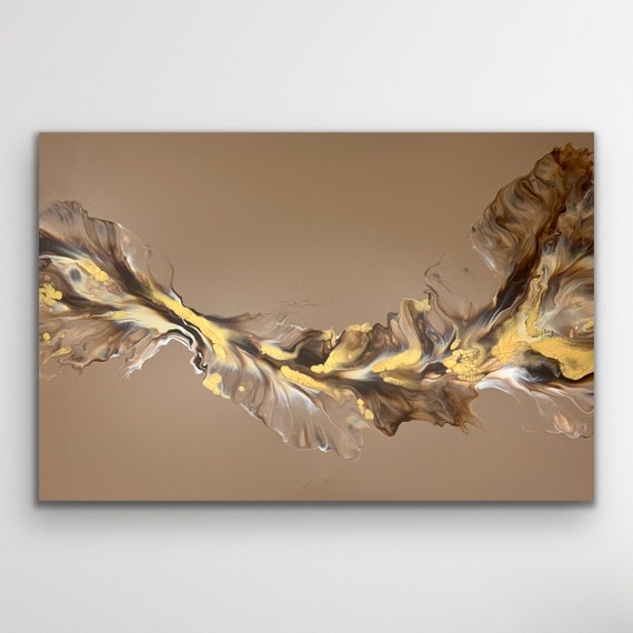 Light Brown Abstract Painting