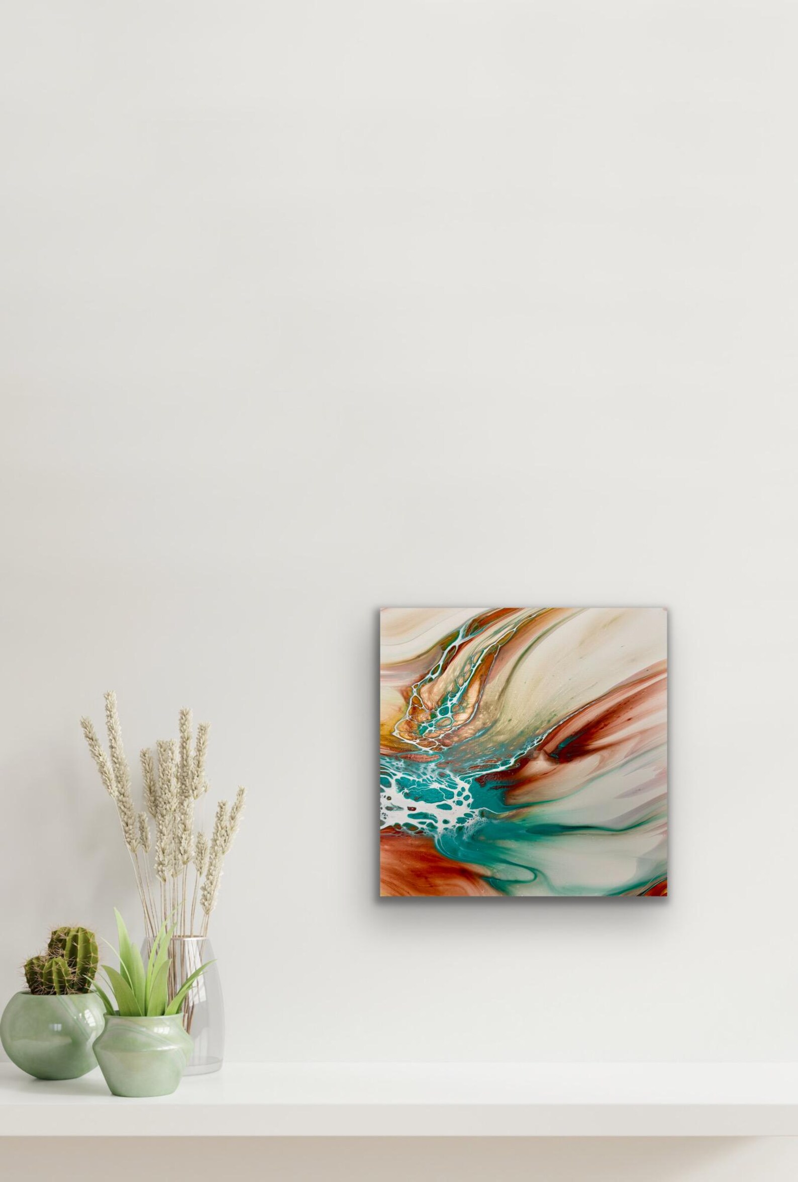 Beautiful Flowing Water Inspired Abstract Fluid Art Acrylic Pour ...