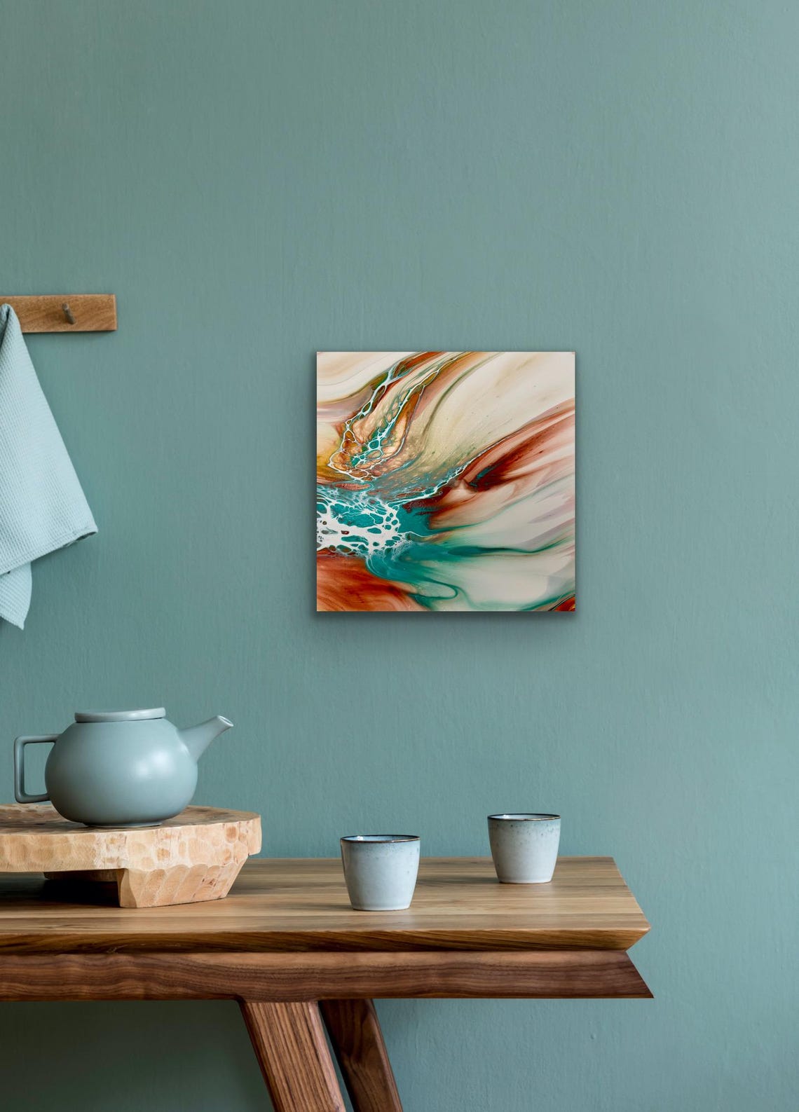Beautiful Flowing Water Inspired Abstract Fluid Art Acrylic Pour ...