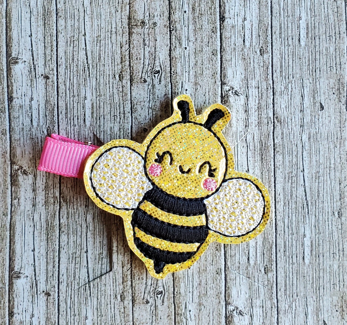 Bee Hair Clips Spring hair clip Toddler Hair Clip Bee Hair | Etsy