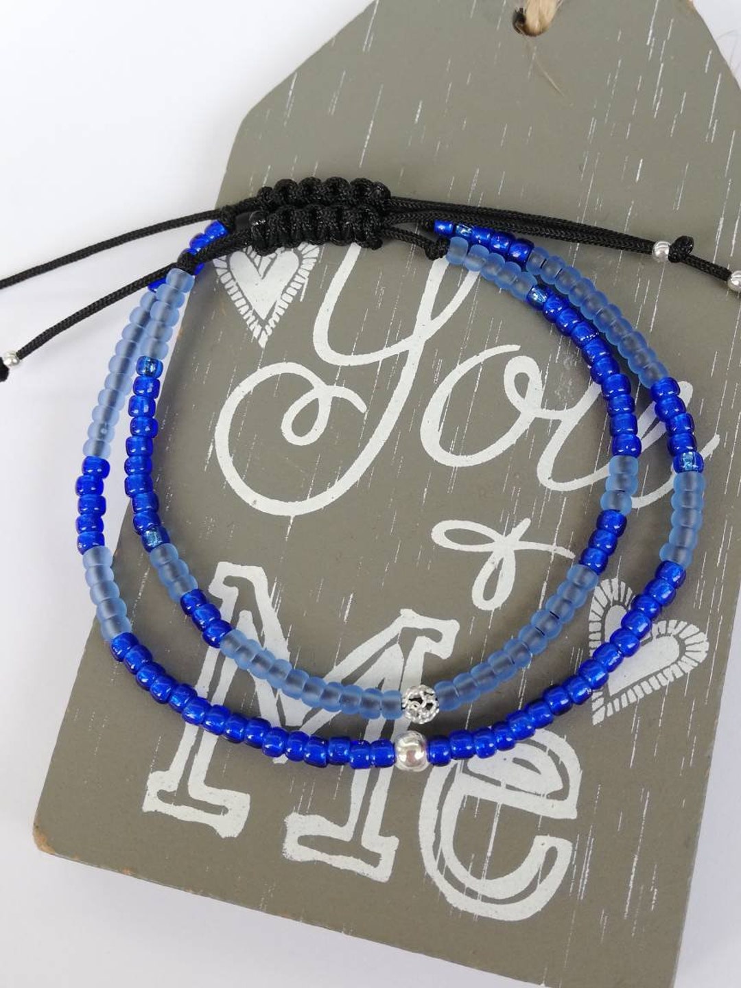 Matching Couple Bracelets Set. Always Together Bracelets. Long Distance ...