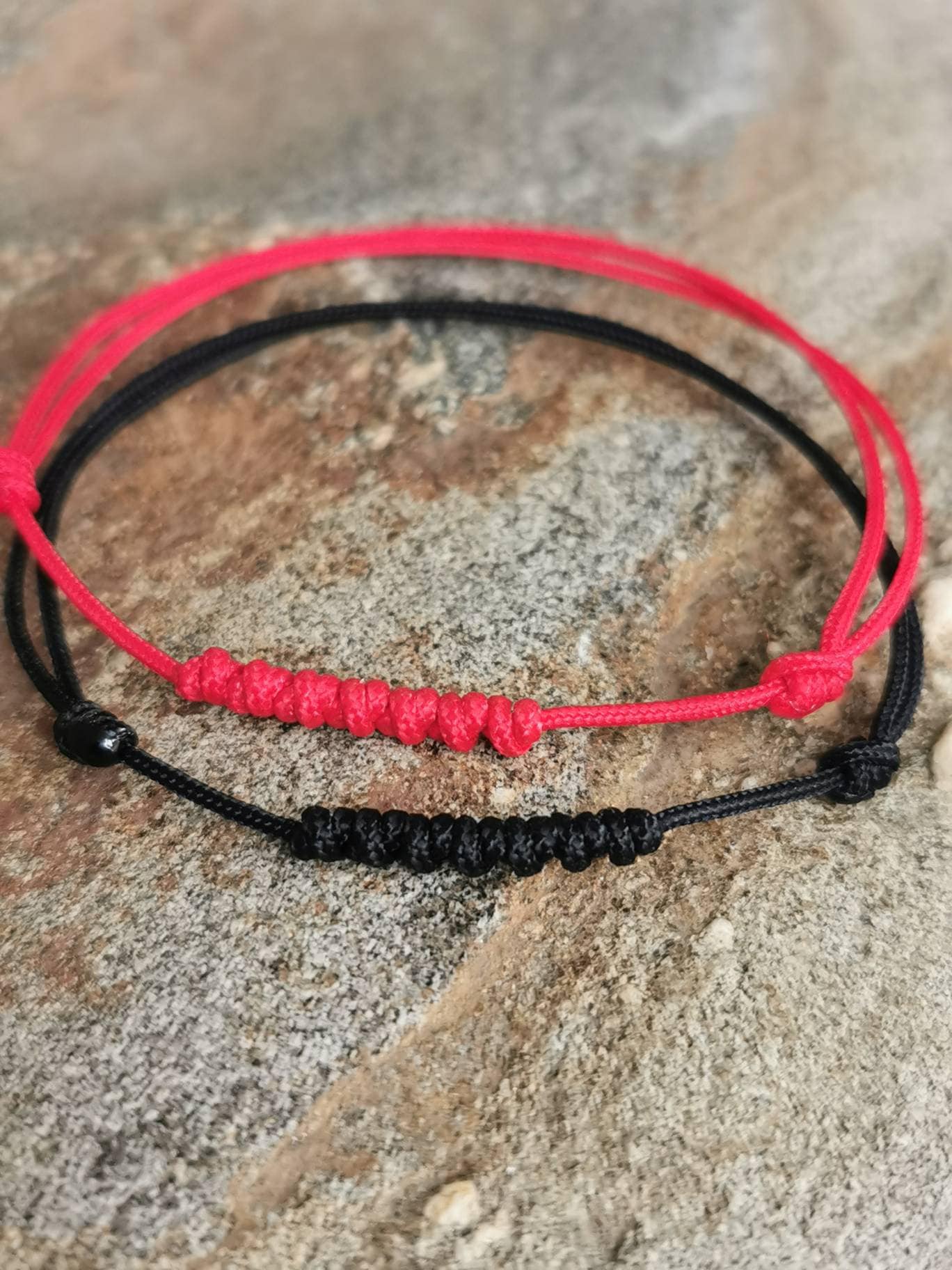 Seven Knots Red Bracelet for Men. Men's Ref Bracelet. | Etsy