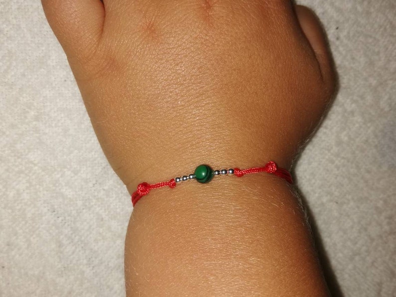Kabbalah Mom and Baby Protection Bracelets. Green Malachite - Etsy