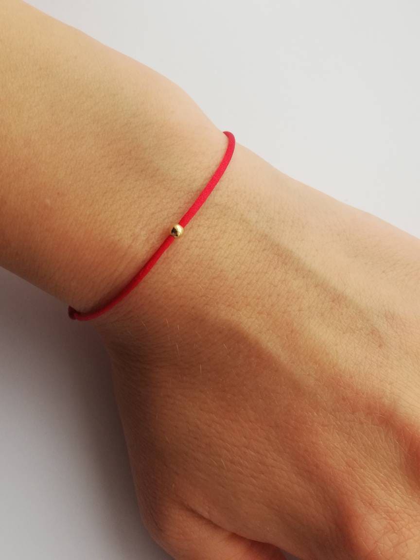 Red Bracelet Women.kabbalah Satin Red Thread for Girl. 9k - Etsy