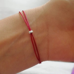 Kabbalah Red Thread. Thin Red Thread of Fate. Protection Bracelet ...