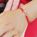 14k Gold Red String Baby Bracelet, Gold Heart Baby Shower Gift, Toddler ...