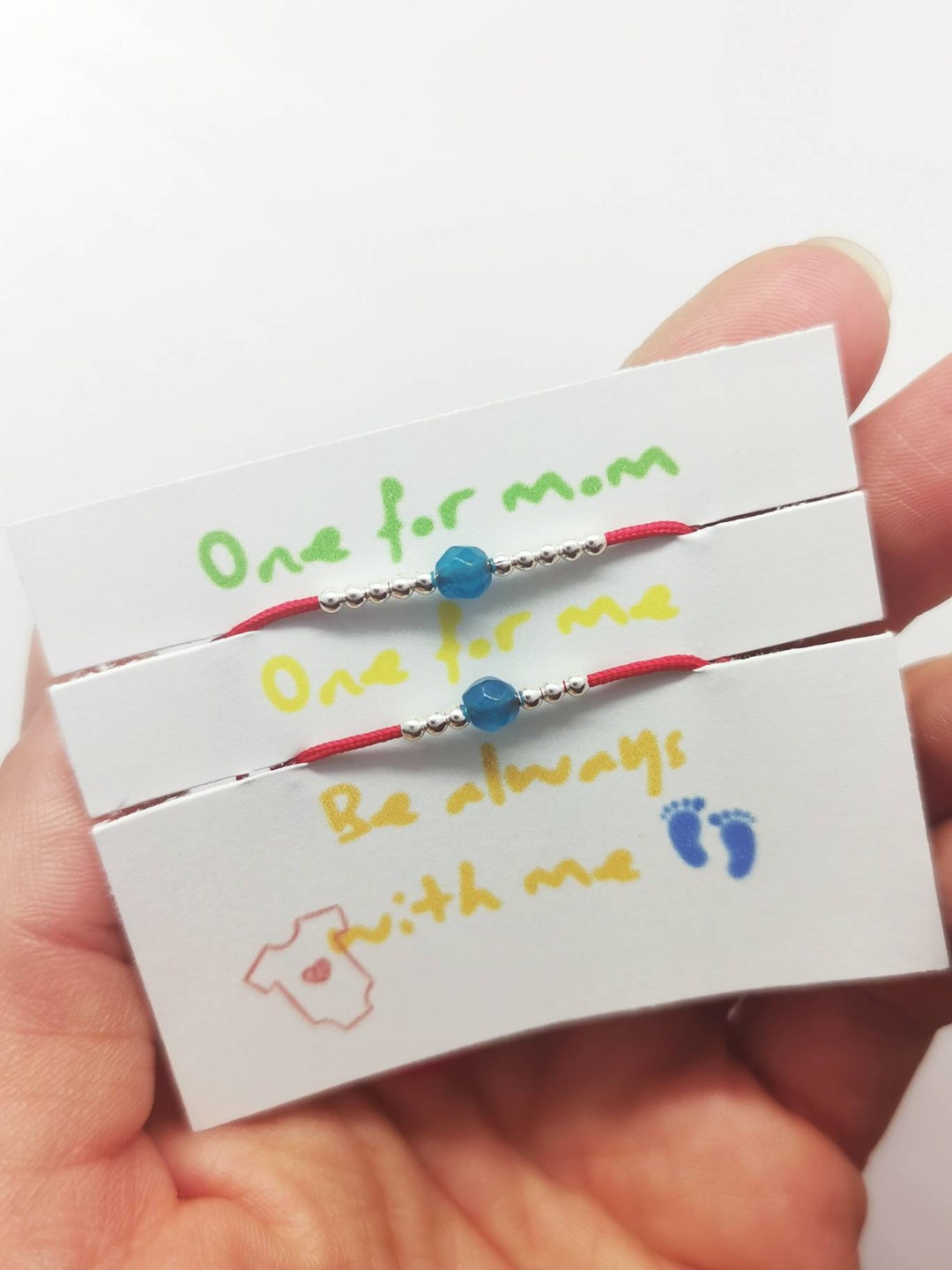 Mother and Baby Red String Bracelets, Protection Amulet, Red String ...