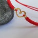 14k Gold Red String Baby Bracelet, Gold Heart Baby Shower Gift, Toddler ...