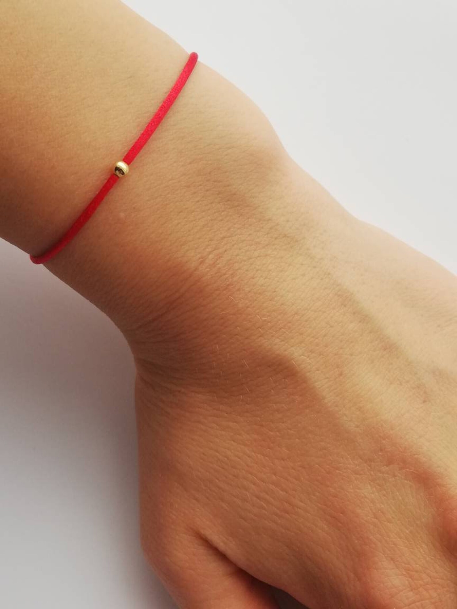 Red bracelet women.Kabbalah satin red thread for girl. 9k | Etsy