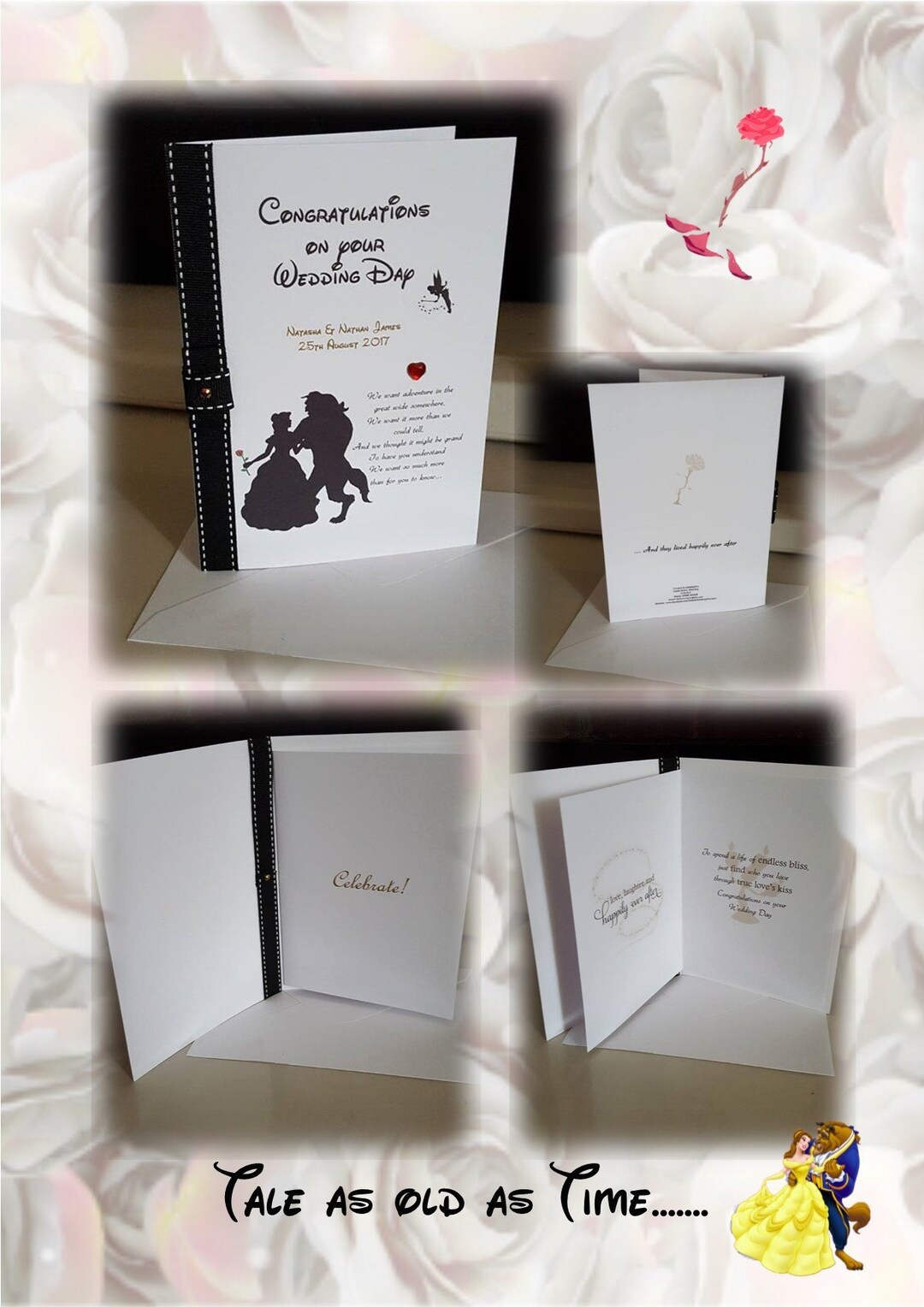 Personalised Disney Style Wedding Cards (VARIOUS DESIGNS) - Etsy