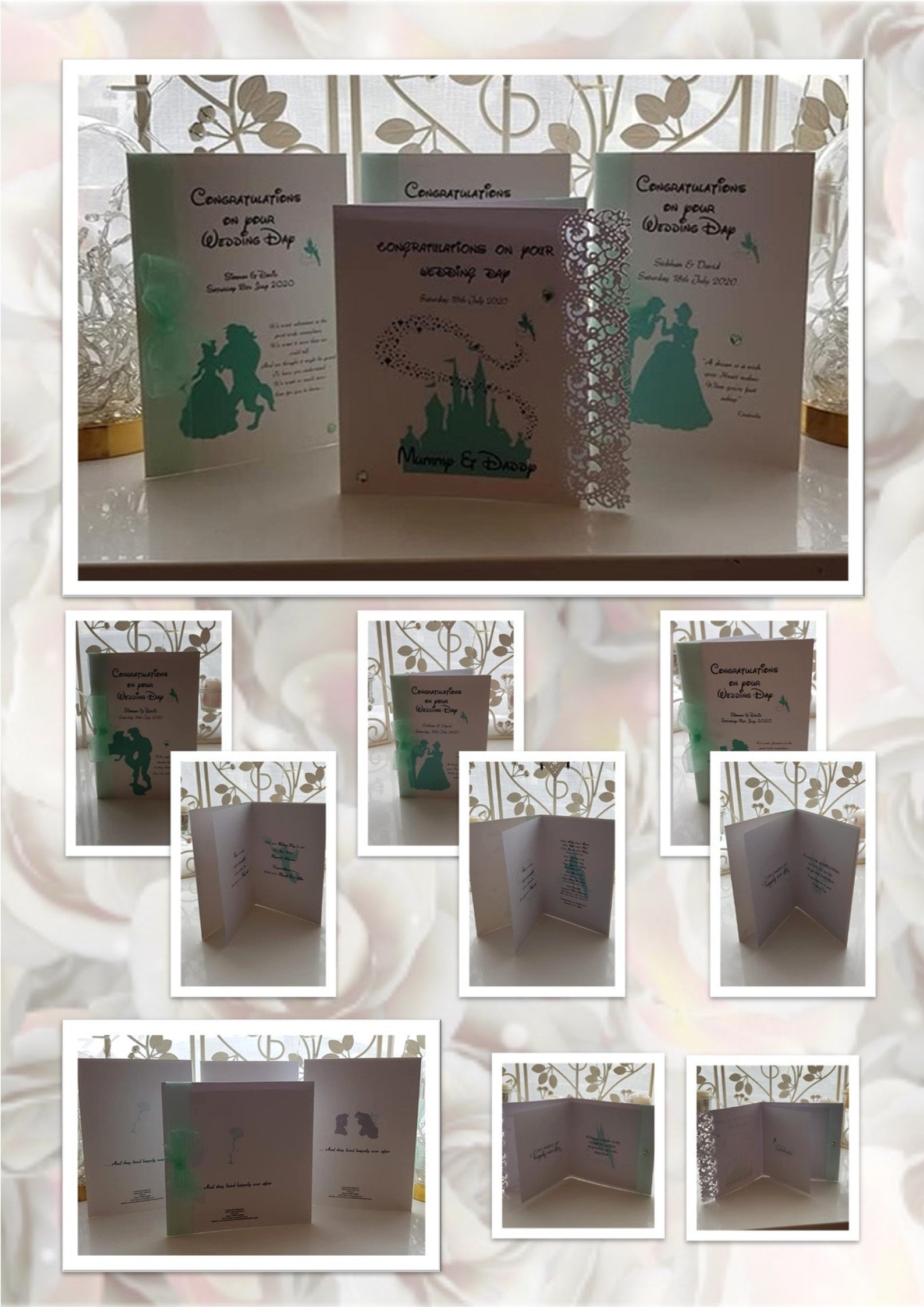 Personalised Disney Style Wedding Cards VARIOUS DESIGNS - Etsy