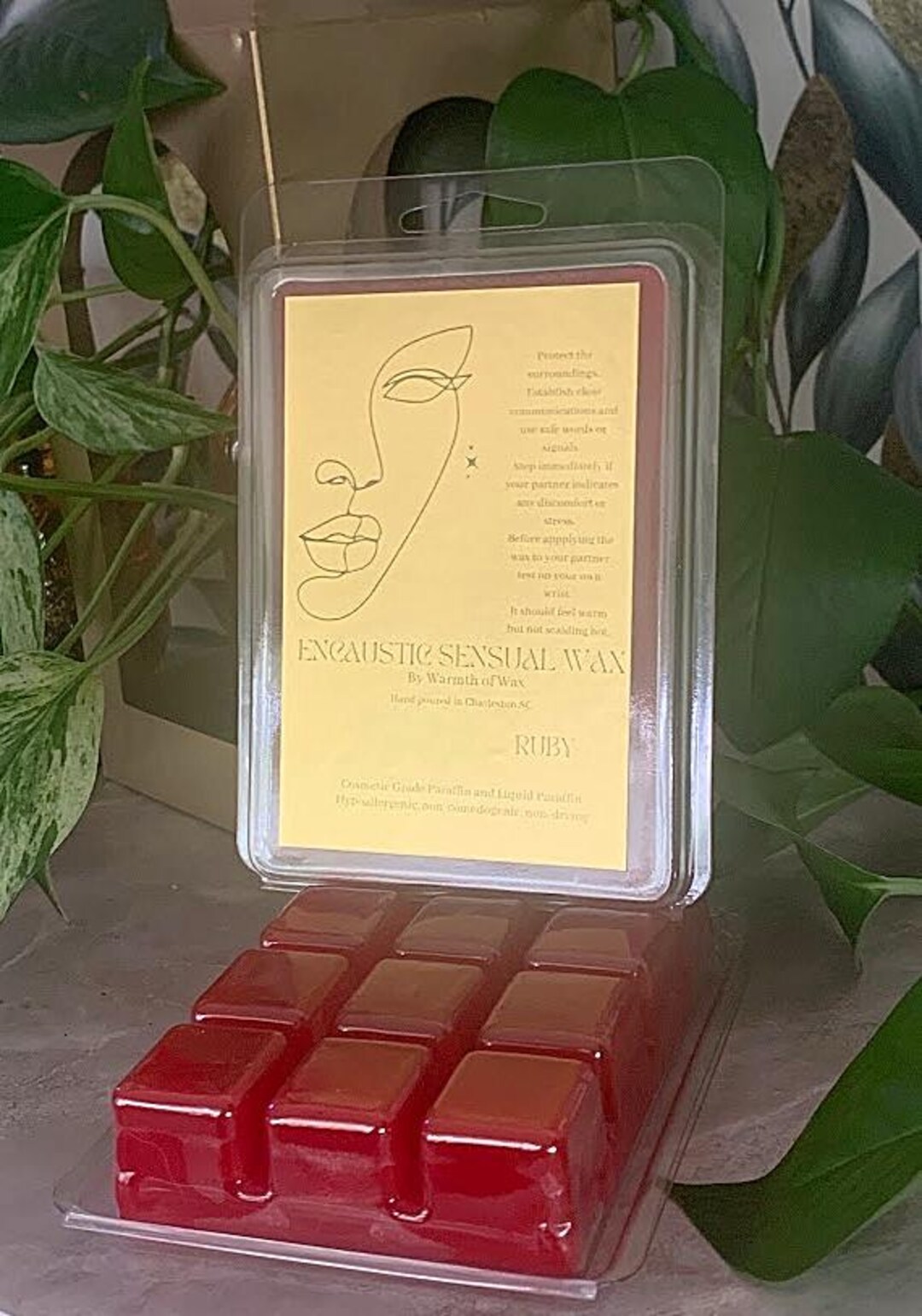 Ruby Sensual Wax – Low Temp Flameless Wax for BDSM Play & Massage, 5oz ...