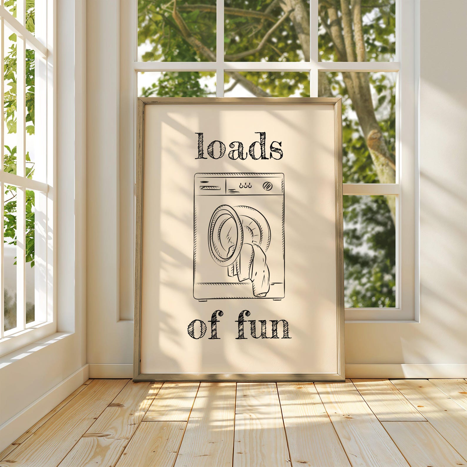 Loads of Fun Print | Funny Laundry Room Poster | Funny Utility Room ...