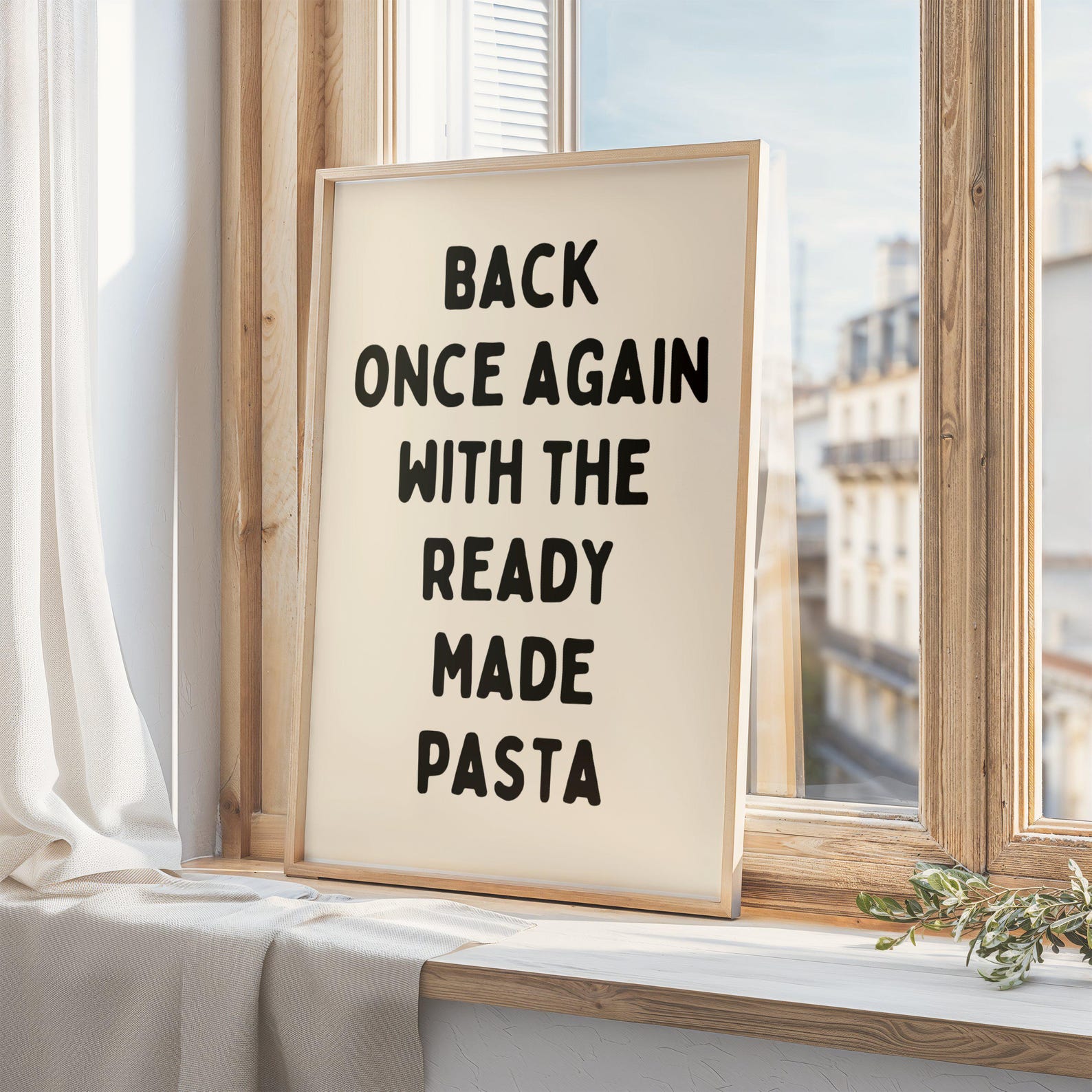 Back Once Again With the Ready Made Pasta Wall Art | Funny Kitchen ...