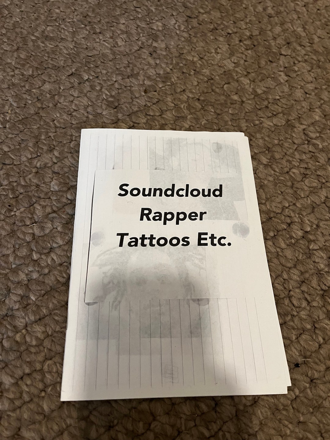 Soundcloud Rapper Tattoos Zine - Etsy
