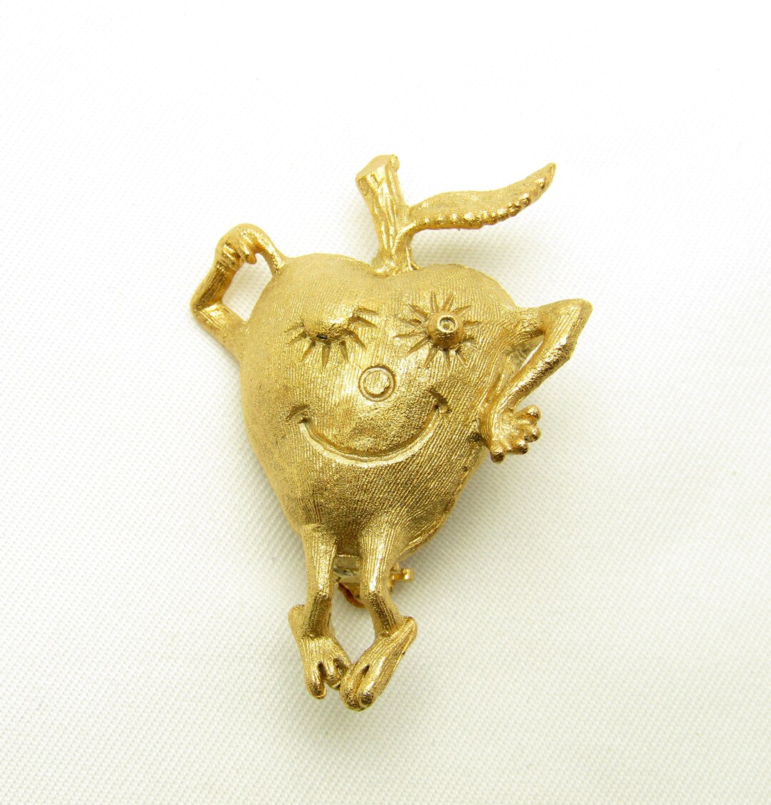 Napier Vintage "winking Apple" Pin - Hard to Find - Etsy