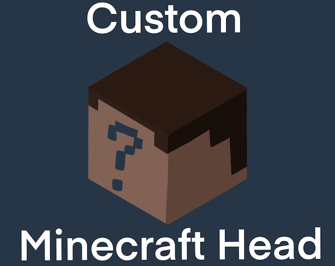 Custom Minecraft Head - Etsy
