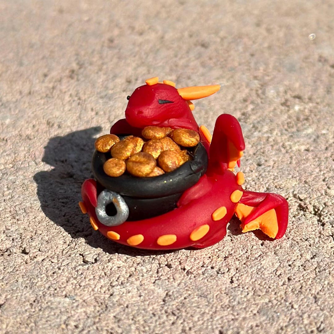 Mini Cauldron Dragon - Etsy