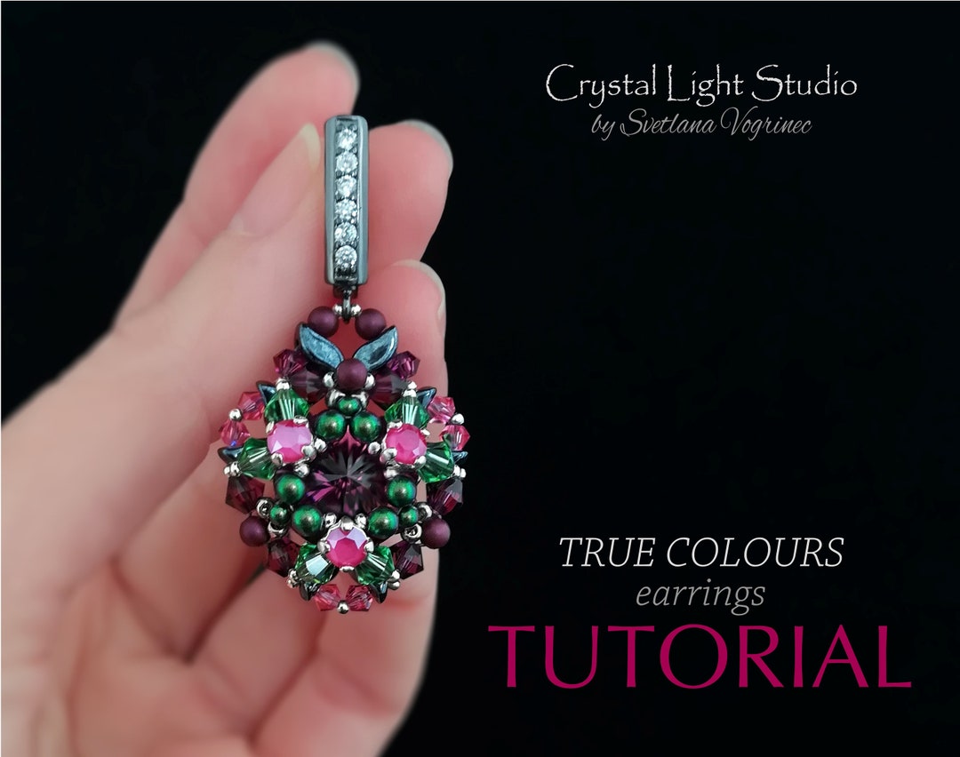 Beaded Earrings Pattern, Beading Pattern Pdf Instant Download ...