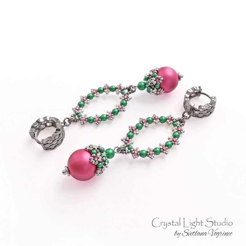 Seed Bead Beading Pattern Pdf Instant Download Swarovski - Etsy