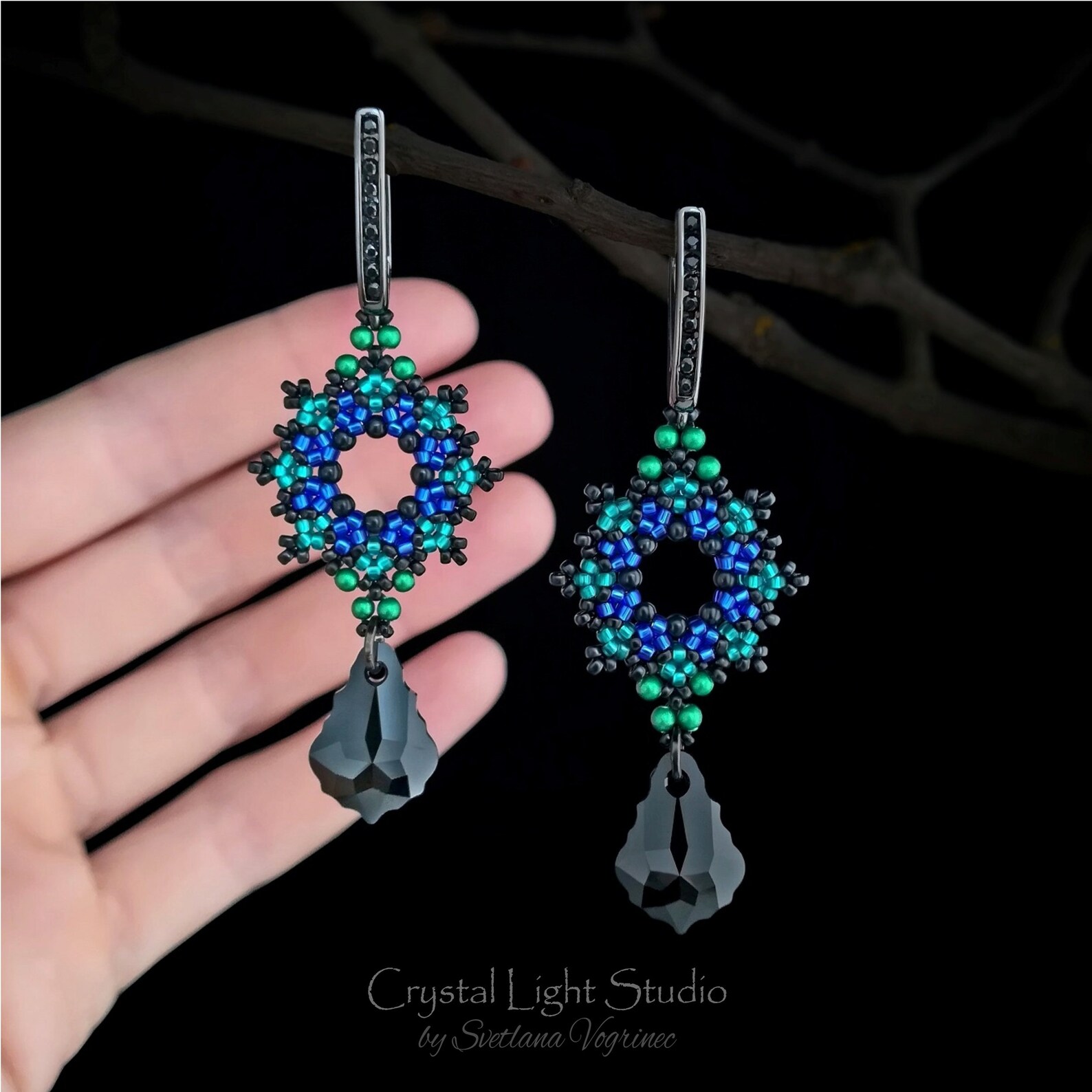 Seed Bead Earrings Beading Pattern DIY Jewelry Making Easy - Etsy