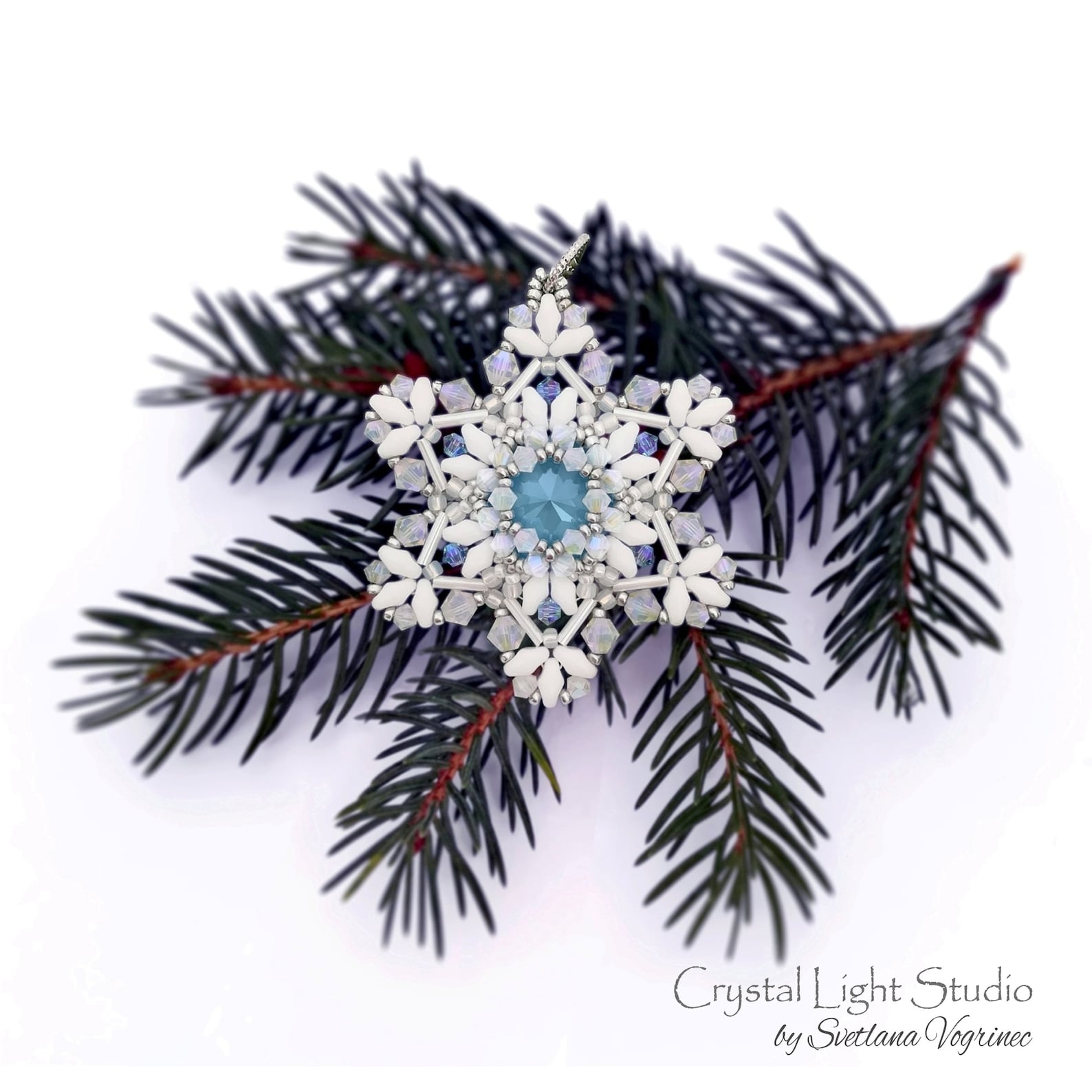 Christmas Snowflake Beading Pattern Holiday Tree Toy Ornament - Etsy
