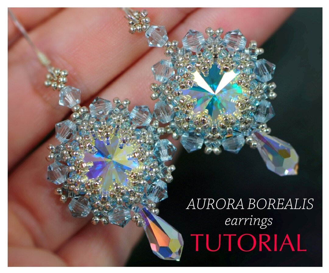 Seed Bead Earrings Pdf Pattern, Beading Pattern Beaded Earrings, DIY ...