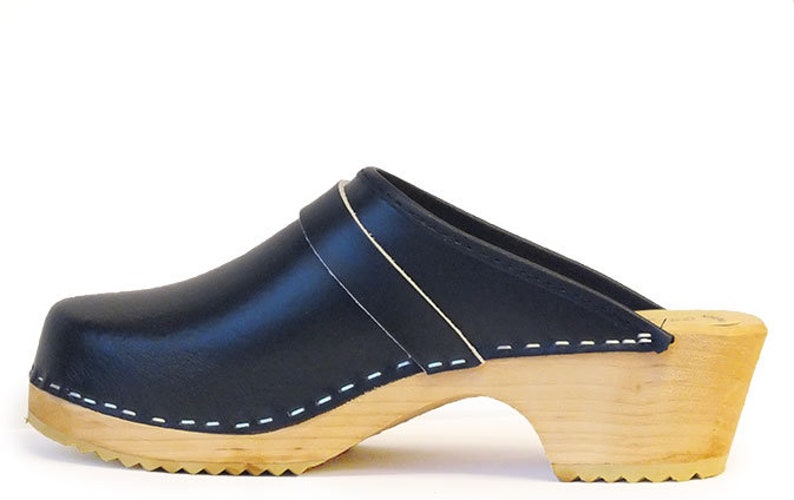 Plain Leather Women Clogs - Etsy