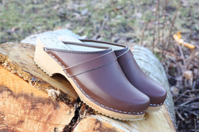 Plain Leather Women Clogs - Etsy