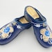 Navy Dala Hand Painted Clogs - Etsy