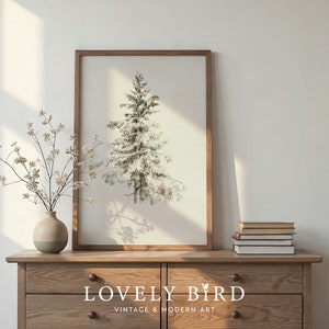 Fichte Skizze druckbare Poster, minimalistische Wand Kunst, sofortiger ...