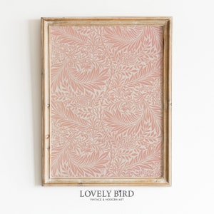 Vintage Pink Pattern Wall Art, PRINTABLE Girls Room Decor Poster ...