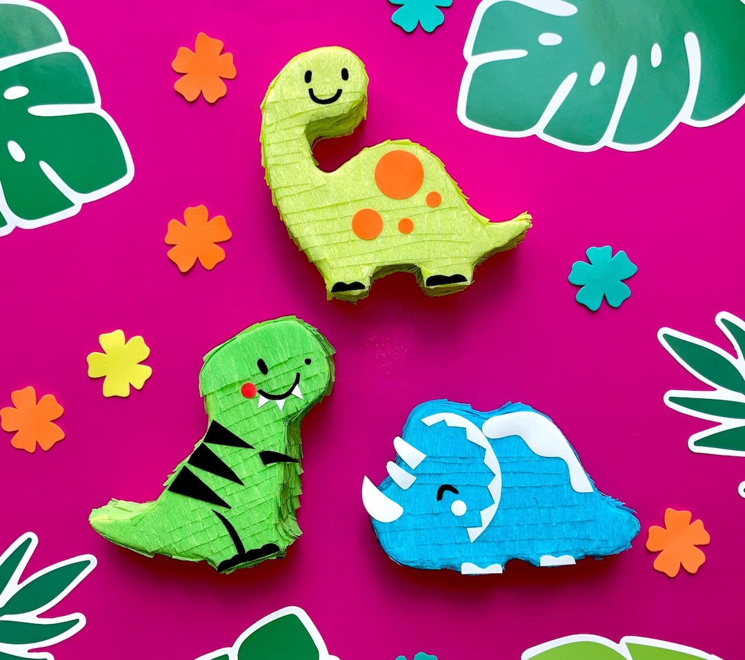 Dinosaur Mini Piñatas, Dinosaur Party Theme, Dino Mini Piñatas ...