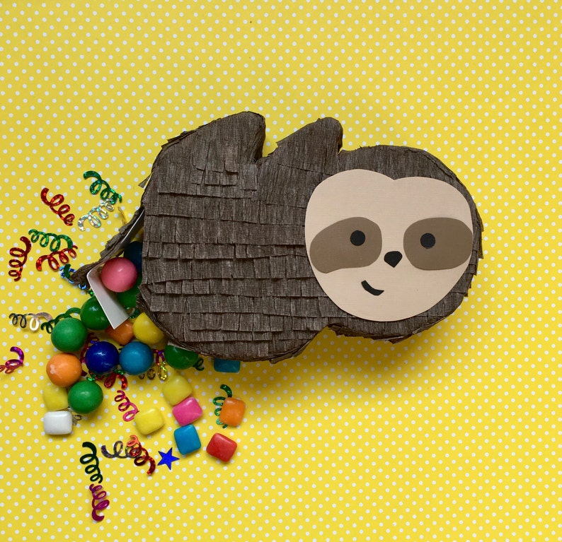 1 Mini Sloth Pinata Baby Sloth Pinata Baby Sloth Mini - Etsy