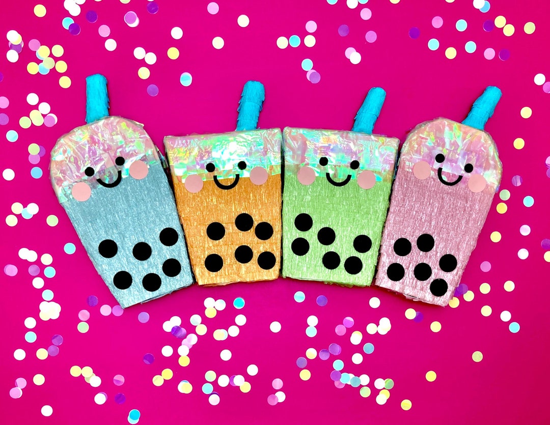 Boba Tea Pinata, Boba Tea Mini Pinata, Boba Tea Party Theme, Boba Tea ...
