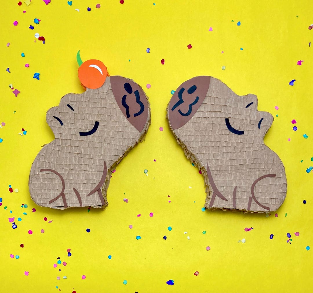 Capybara Piñatas, Capybara Mini Pinatas, Capybara Theme Party, Capybara ...